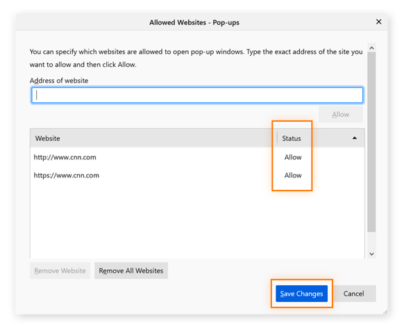 So erlauben und blockieren Sie Pop-ups in Firefox