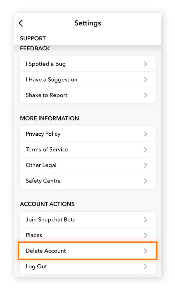 How to Delete or Deactivate Your Snapchat Account