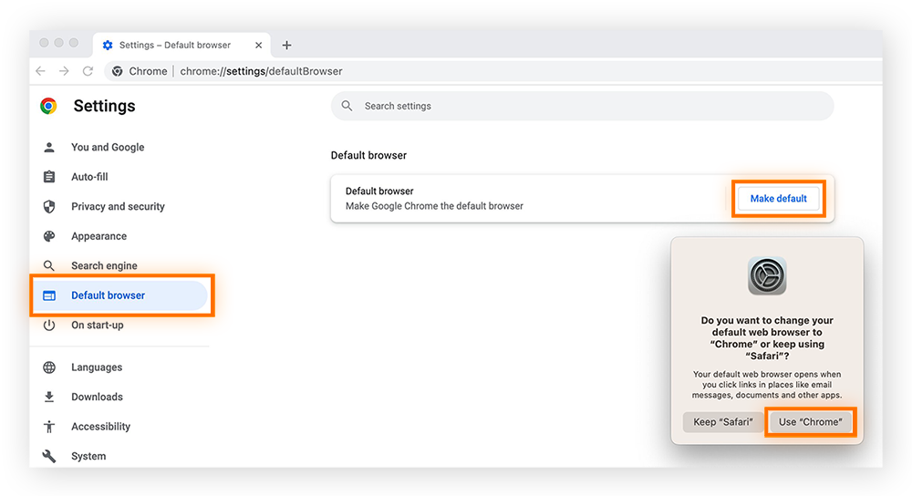 How to Make Google Chrome Your Default Browser